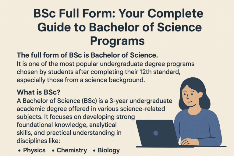 BSc Full Form: Courses, Admission 2025, Career Scope Guide | DMIT ...